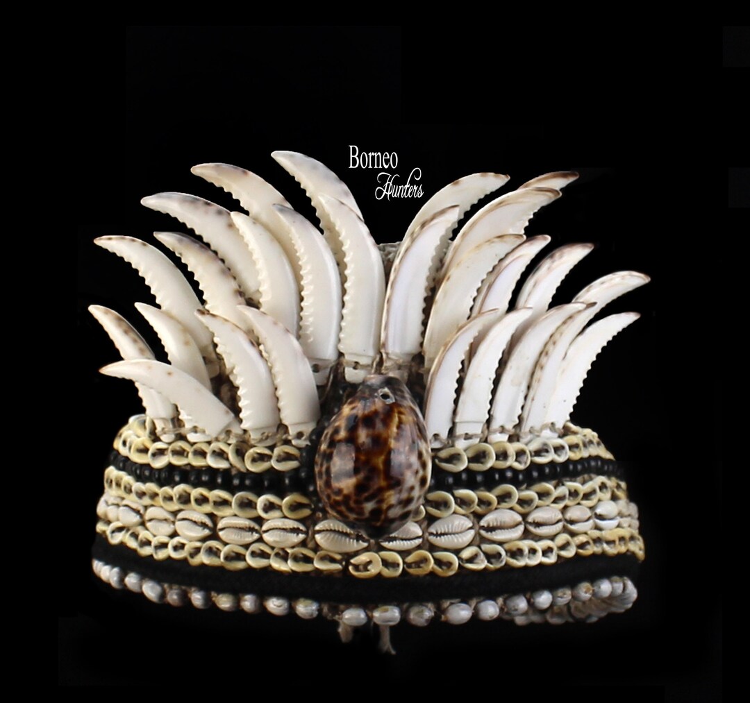 Seashell Crown/headdress Tribal Papua Latmul Headgear/tiara/bonnet ...