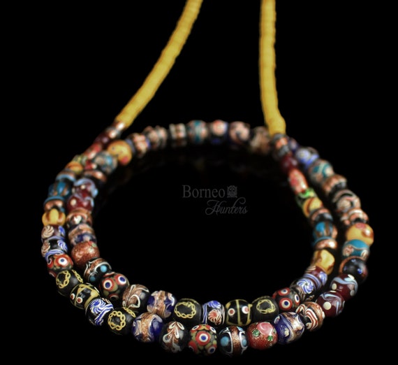 Bead Necklace From Borneo. NEW BEADS. Tribal Dayak Iban Kayan | Etsy