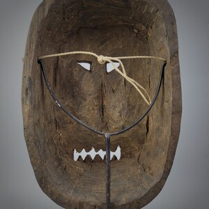 Antique Vintage Mask From Borneo 25.5x17x7cm of Bidayuh Dayak Sarawak ...