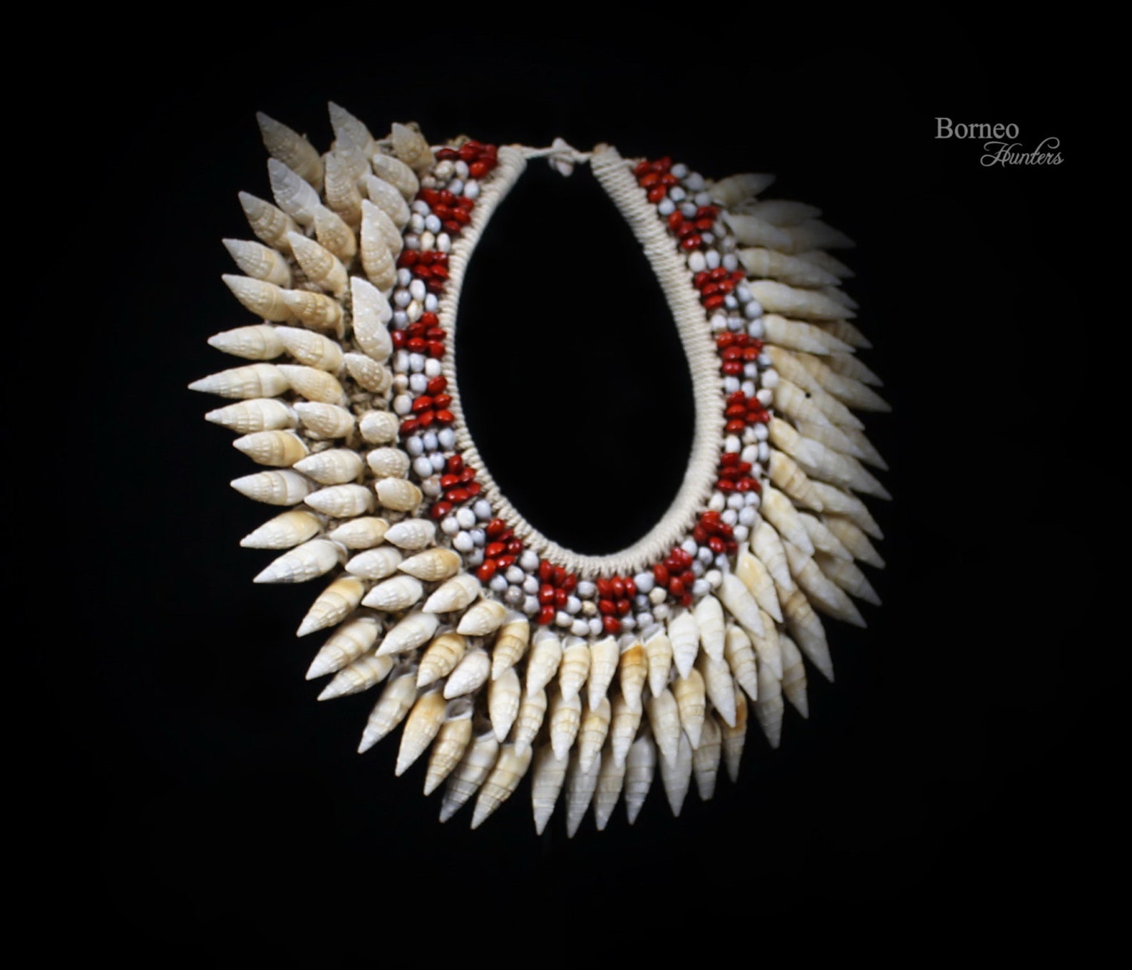 Seashell Necklace PAPUA NEW GUINEA Large Cream Braided Rope - Etsy