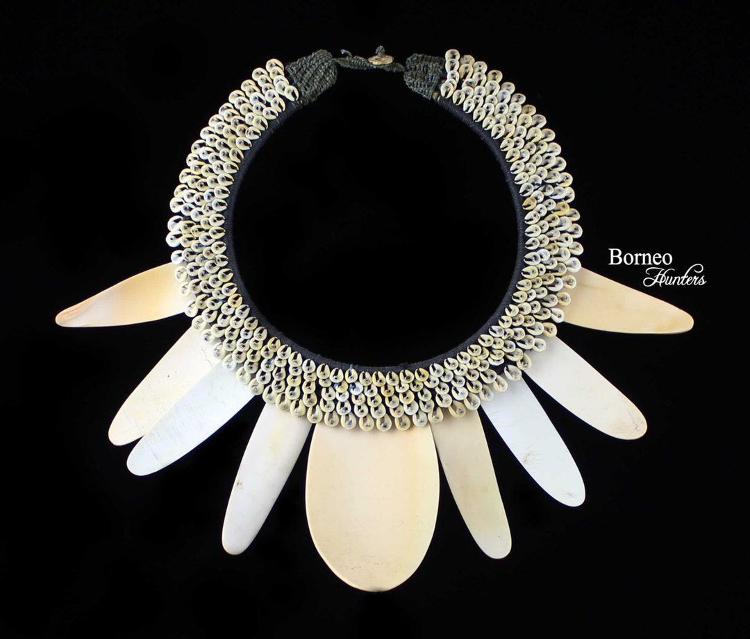 Papua Necklace,bauler Shell Necklace, New Guinea Currency Collar, Nassa ...