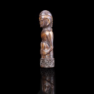 Borneo Magic Charm 3.9" Dayak Protective Figure, Horn Carving ...