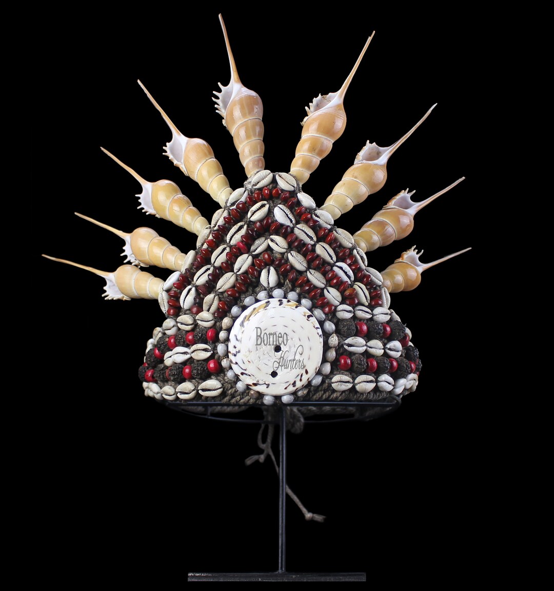 Vintage Papua Headdress,tribal New Guinea Ceremonial Crown,shell Tiara ...