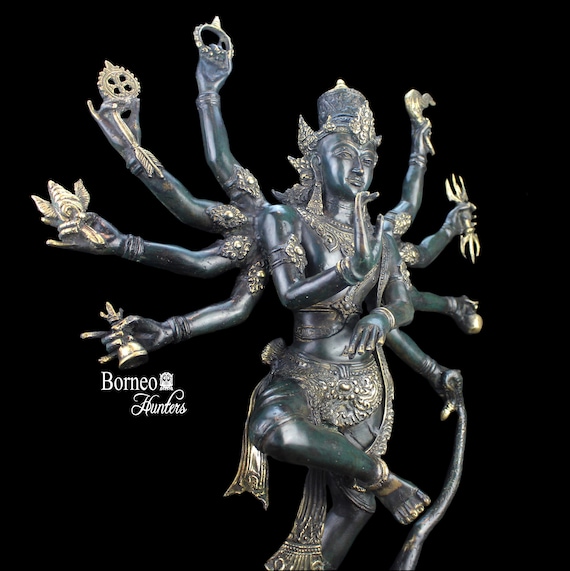 Ten Armed Kaliya Khrisna 30 Bronze Krishna Statue The | Etsy