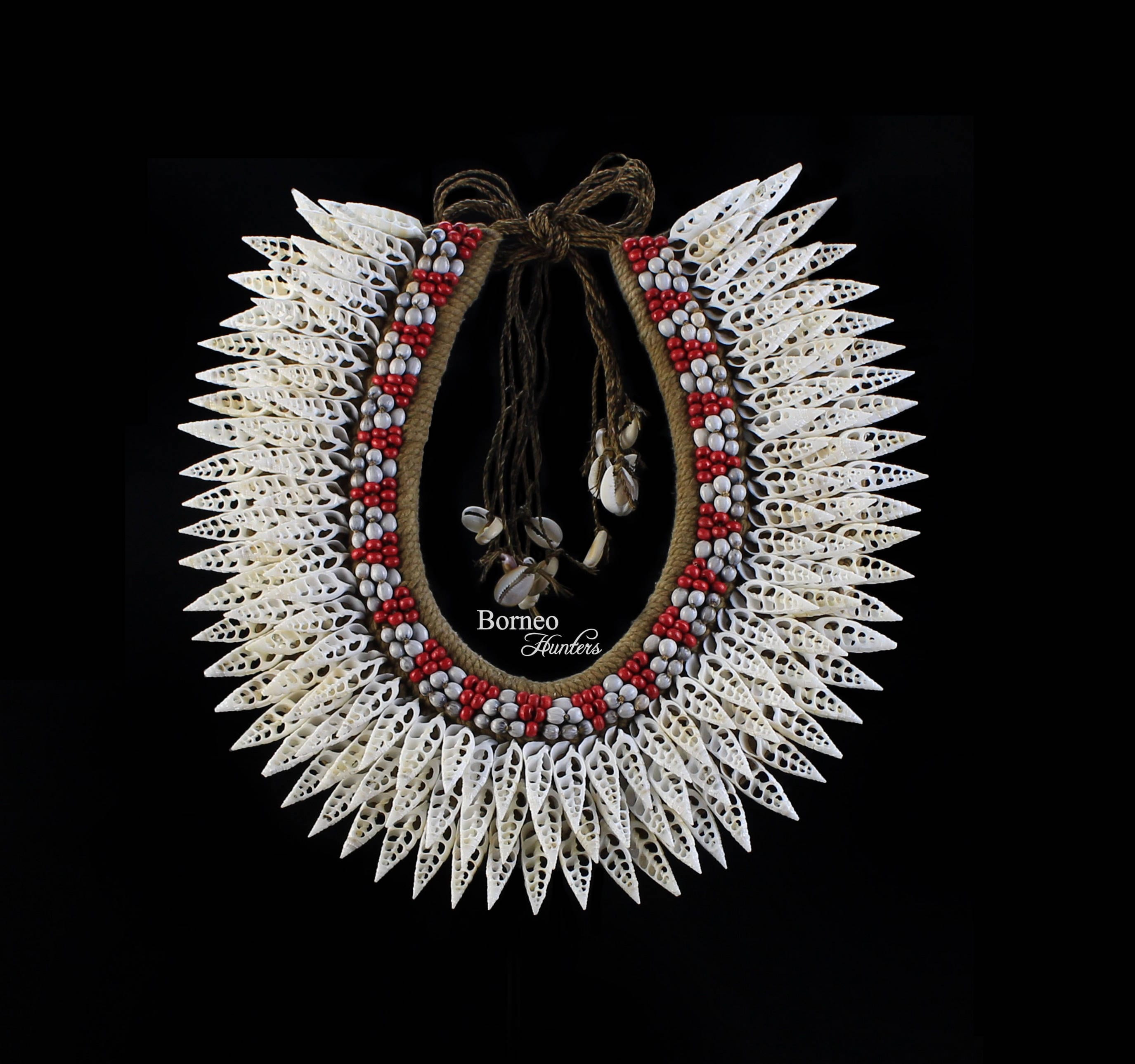 White Long Pointed Rib Shell Collar For Home Decor Necklace | Etsy