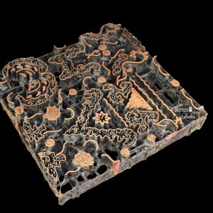 Vintage Textile Stamp 7.9"batik Stamp Indonesian Copper Tjap Printing ...