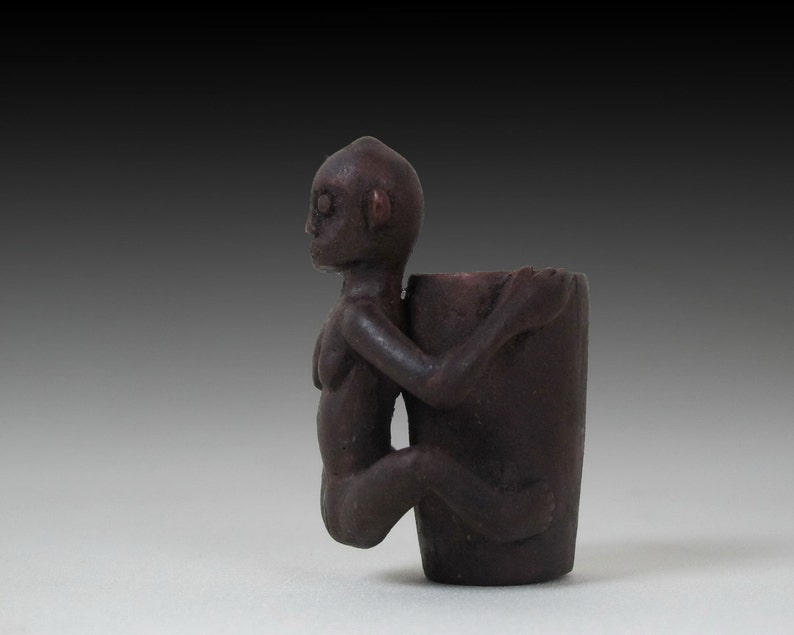 Vintage Dayak Ink Pot. Borneo Tribal Kayan Longhouse Tattoo - Etsy