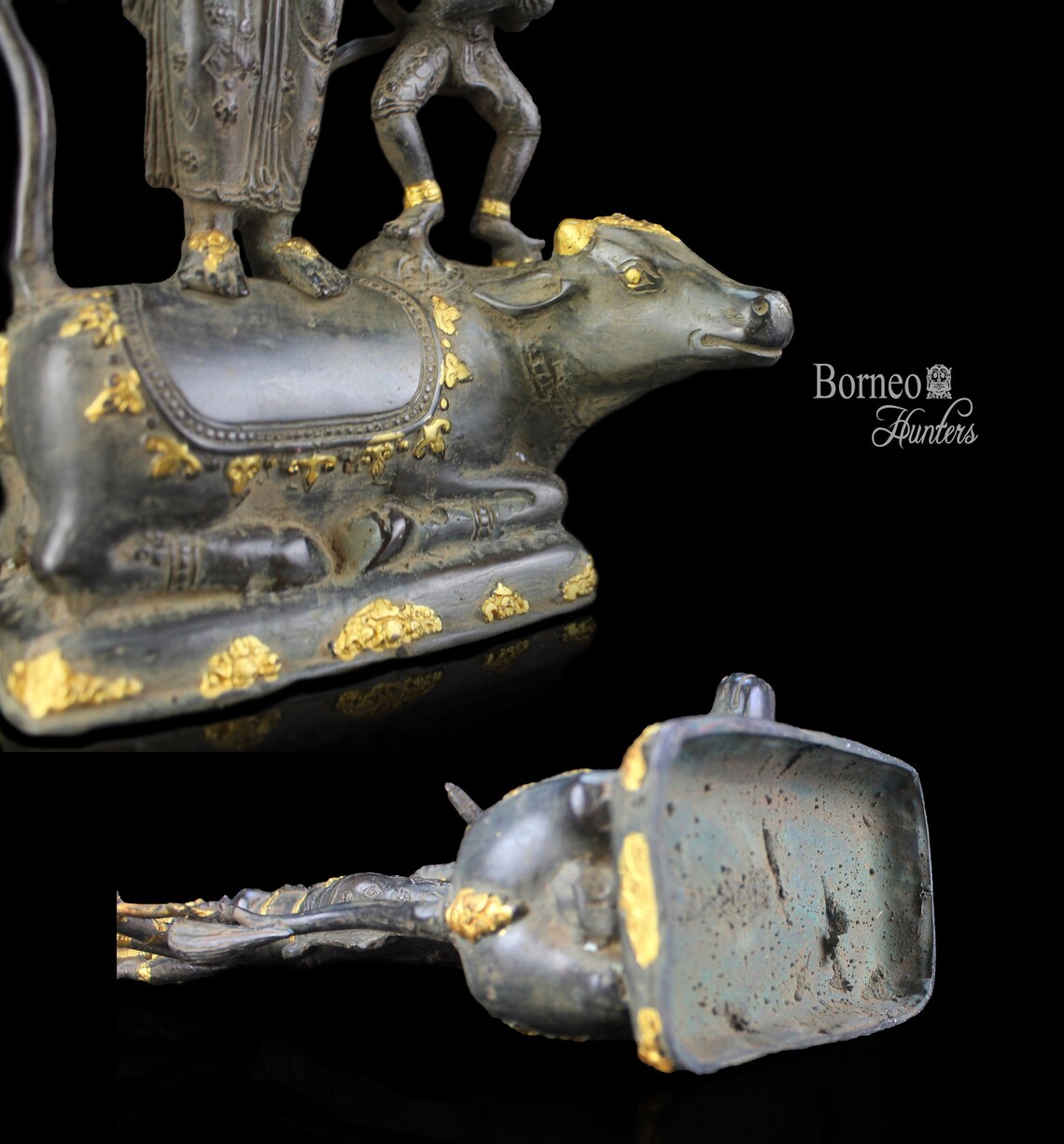 Bronze Devi Durga on Buffalo Statue 34CM Eight Armed Durga - Etsy