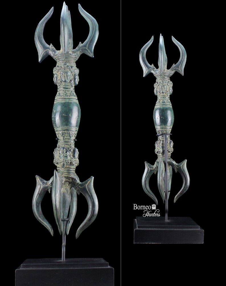 LARGE Vajra 23 Dorje on Base Bronze Thunderbolt PUJA - Etsy