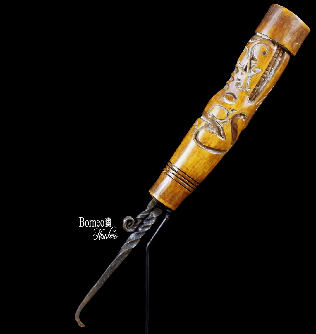 Weaving Awl From Bahau Tribal Kalimantan Borneo 7.25" Traditional ...