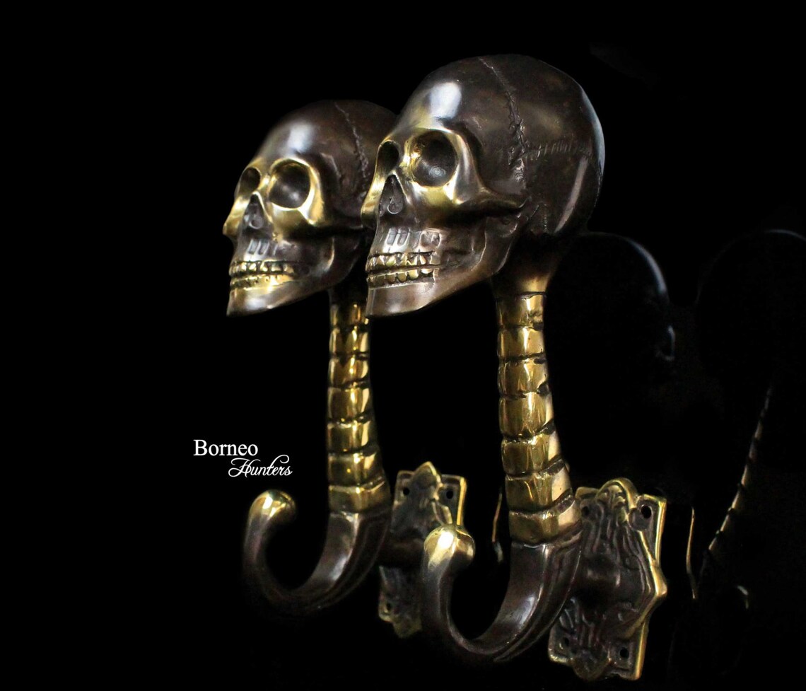 Coat Hookkey Holderrealistic Skull Sculpture - Etsy