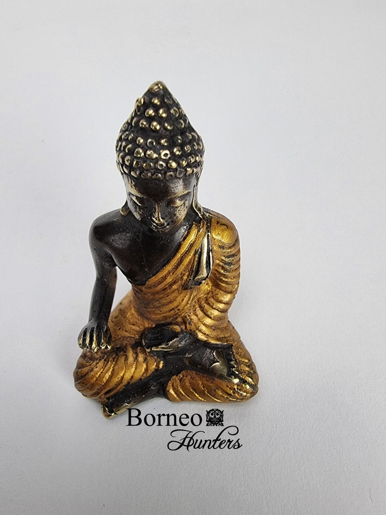 Abhaya Buddha Statue: Hand Cast Brass Blessing Sculpture 6.3CM - Etsy