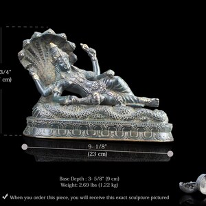 17CM Vishnu Laying on Ananta Shesha Hindu God the Preserve&restorer of ...