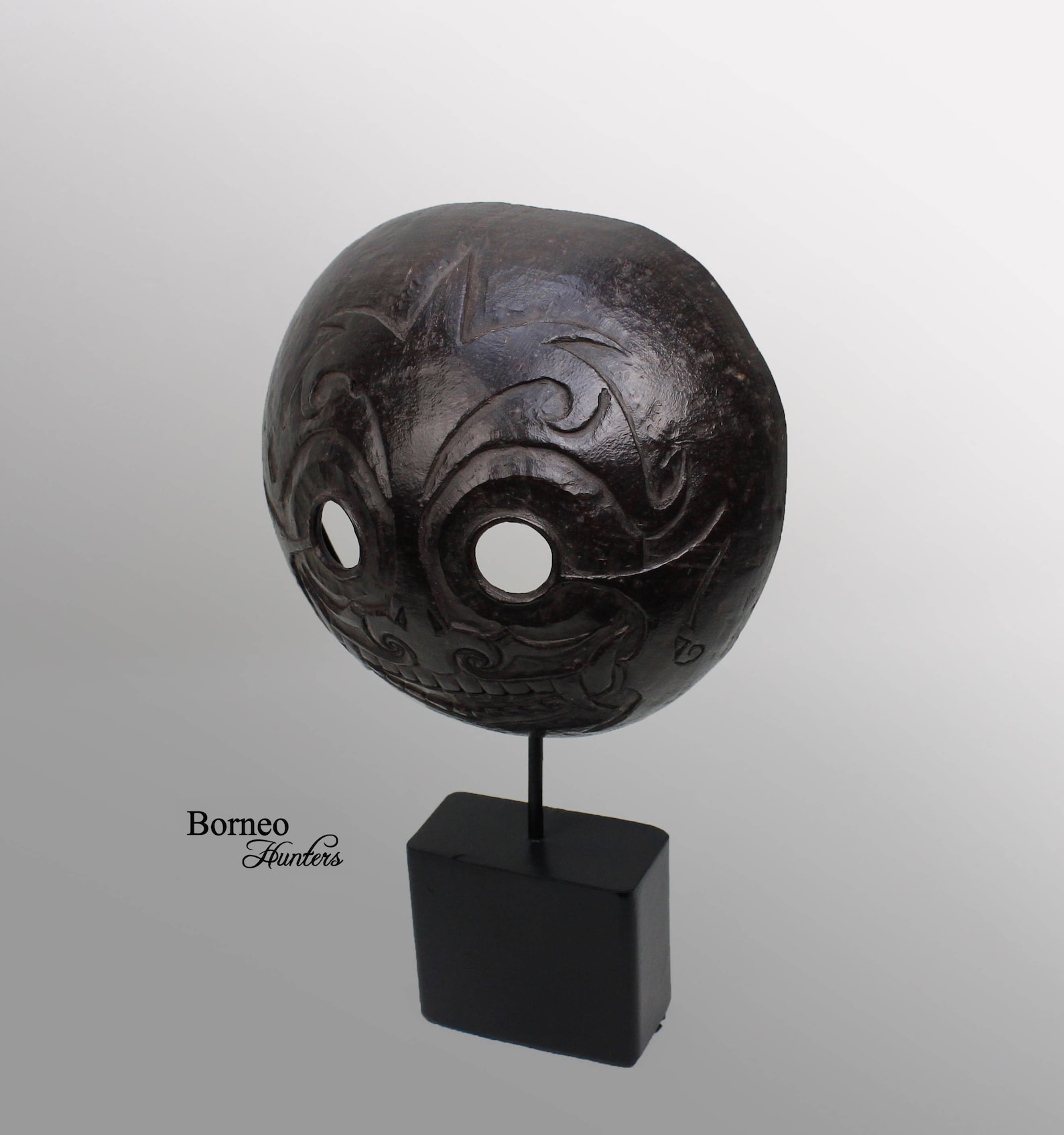 Borneo Mask 6.4 DAYAK Kayan Tribal Maskcoconut Shell - Etsy