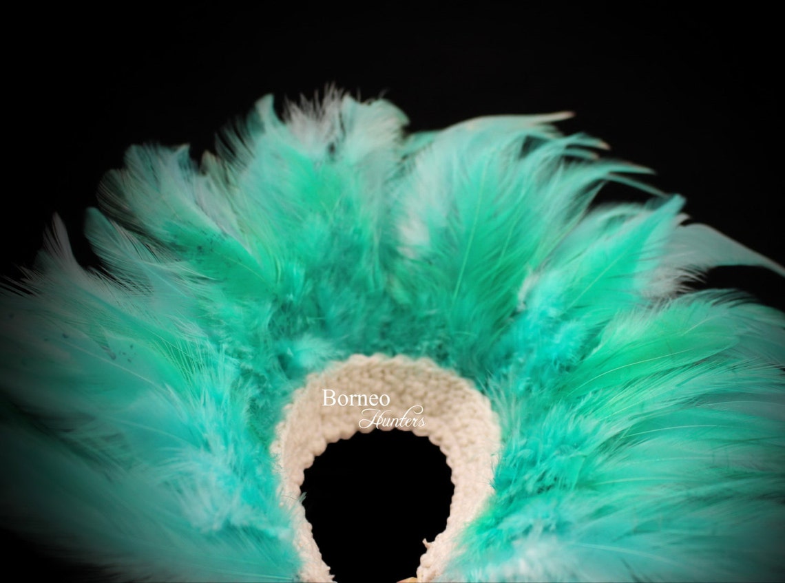 Mint Green Feather Armband Burlesque Dance Show Armlet Upper | Etsy