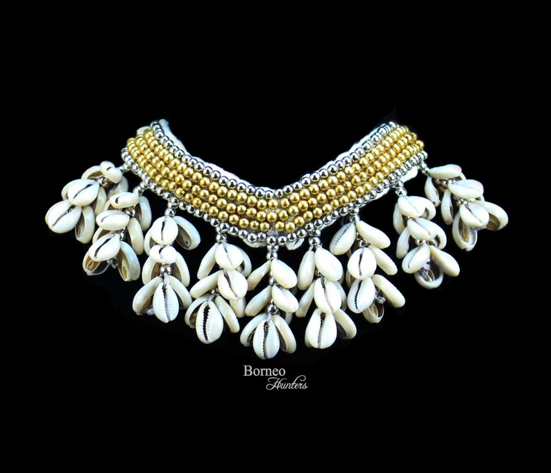 Dangling Nine Linked Strands Shell Necklace Bohemia Boho - Etsy