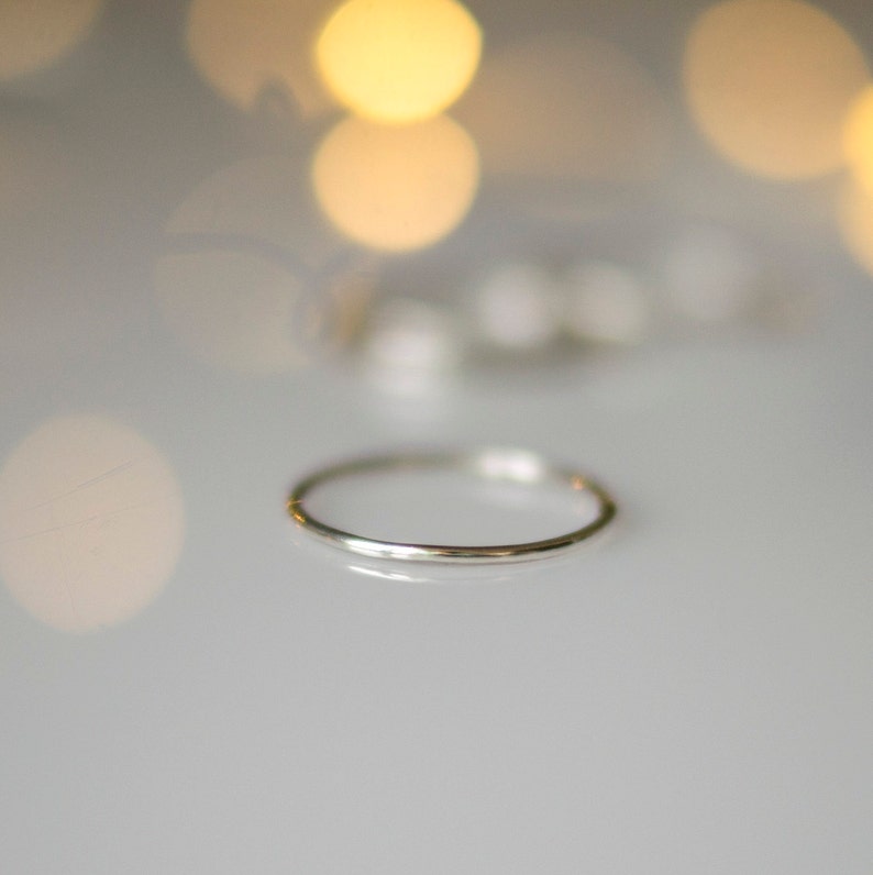 Ultra Thin Ring for Women Sterling Silver Thin Rings - Etsy New Zealand