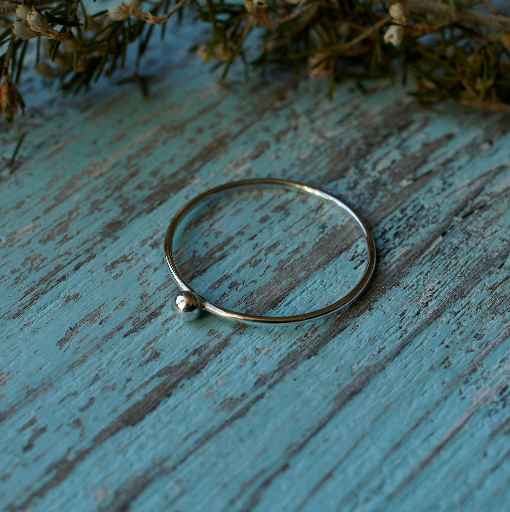Ultra Thin Band Stack Ring for Women, Sterling Silver Ring, Thin Ring ...