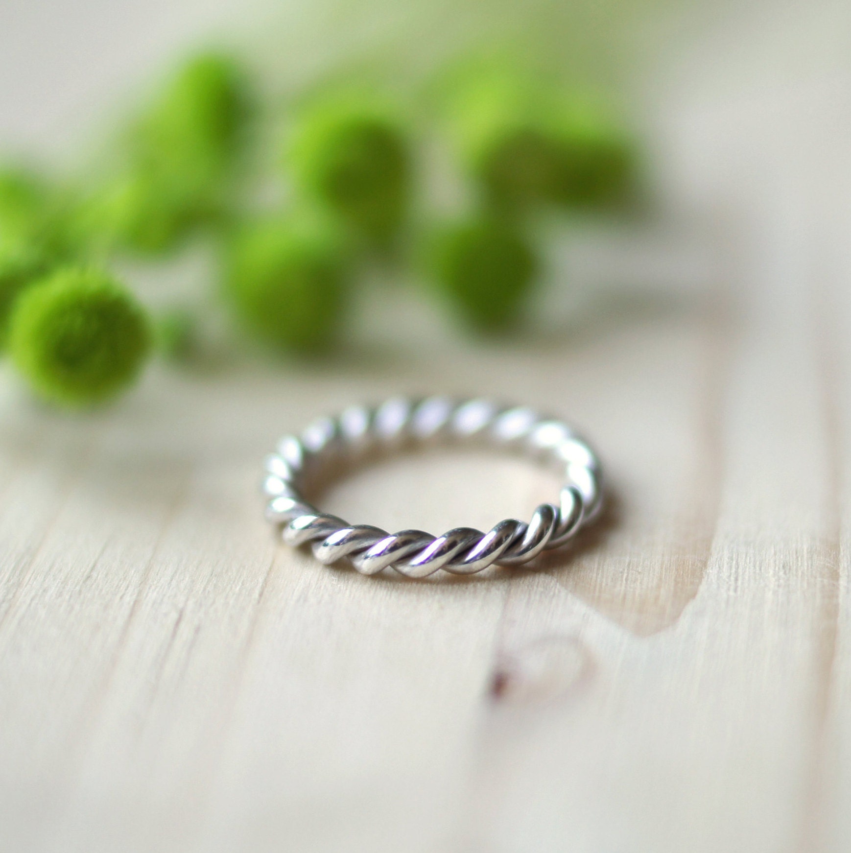Silver Twisted Rings for Women, Twisted Solid Silver Rings for ...