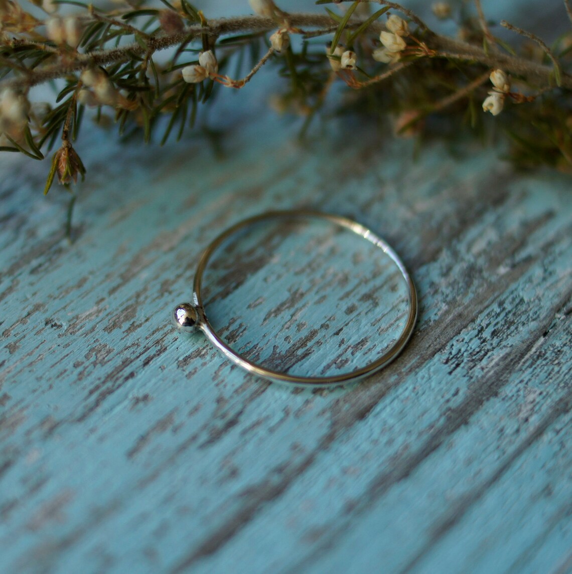 Ultra Thin Band Stack Ring for Women Sterling Silver Ring - Etsy