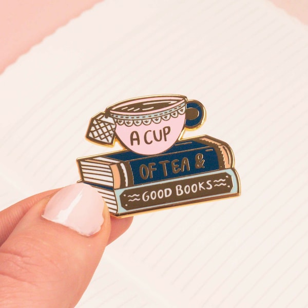 Book Enamel Pins - Etsy