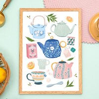 Afternoon Tea - Art Print - Etsy