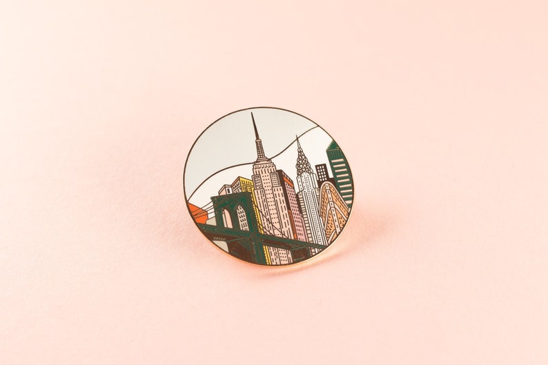 New York Enamel Pin New York Pin New York Gift New York | Etsy UK