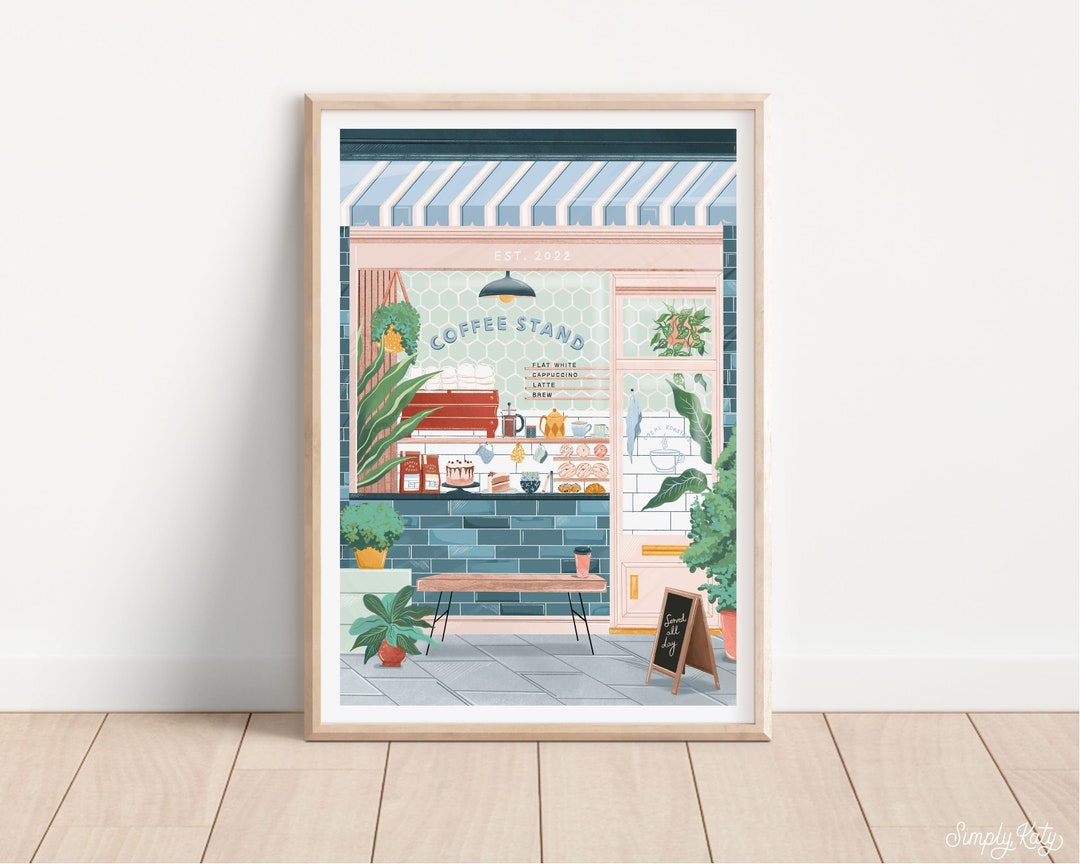 Coffee Coffee Shop Coffee Print Coffee Poster Kitchen and - Etsy