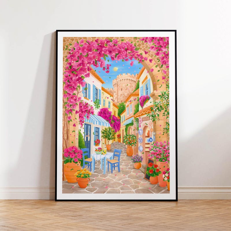 Rhodes Greece Wall Art - Etsy UK