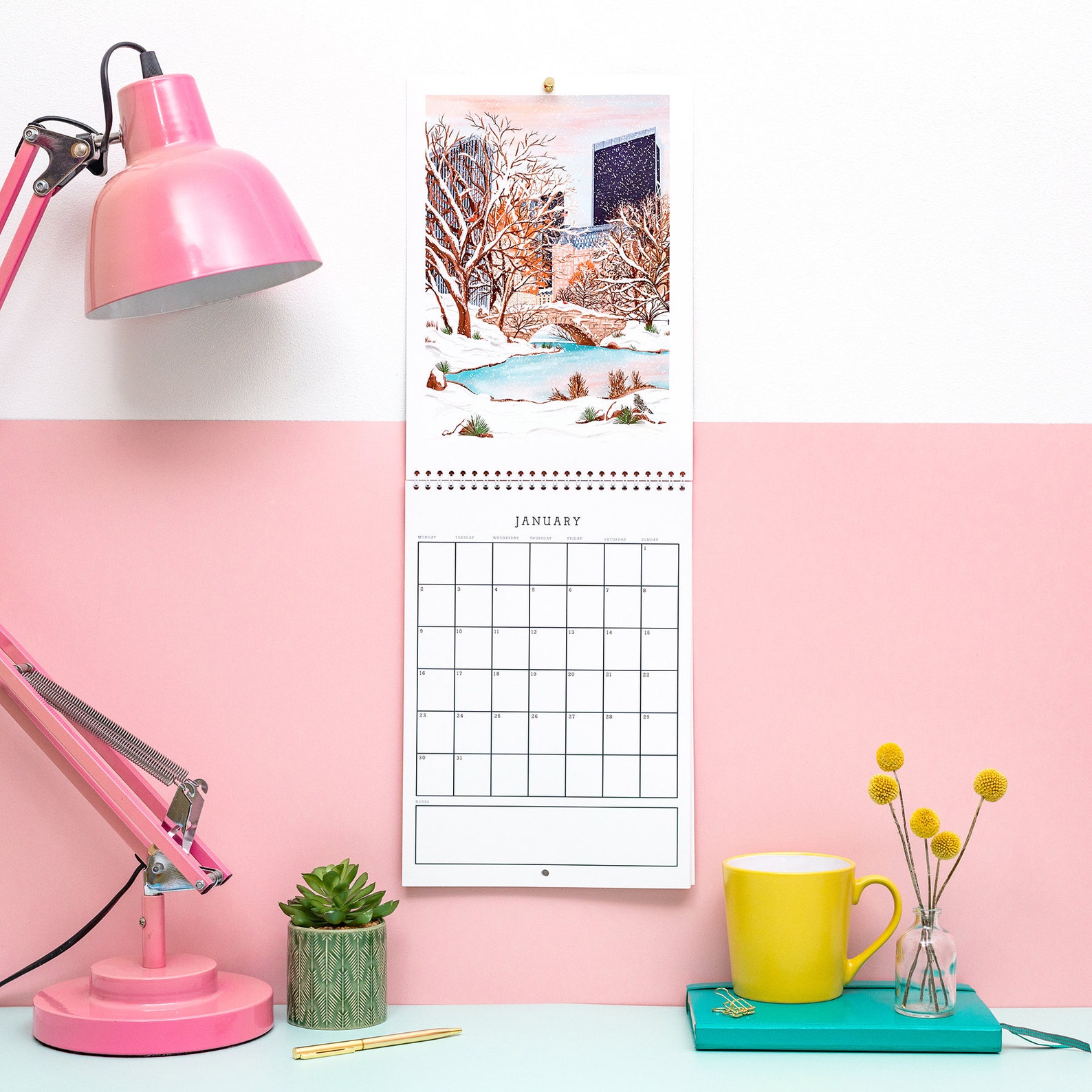 Calendar New York Calendar 2023 Calendar 2023 Wall - Etsy