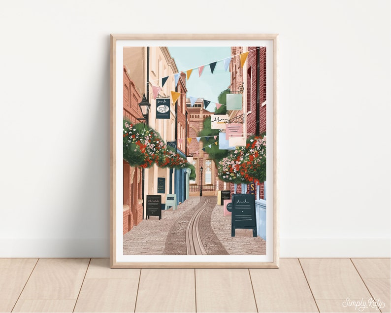 Exeter, Exeter Art Print, Exeter Travel Poster, Exeter Poster, Exeter ...