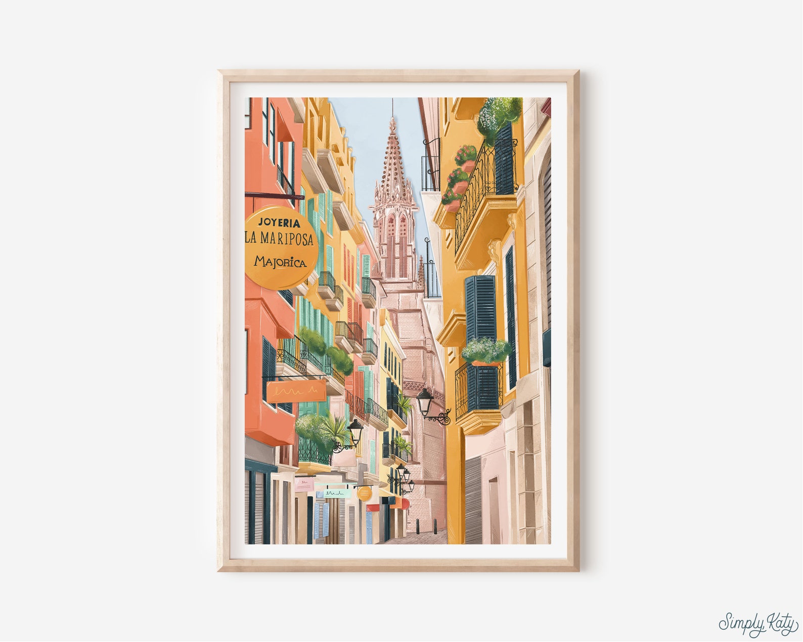 Palma Palma Majorca Art Palma Art Print Majorca Print - Etsy UK