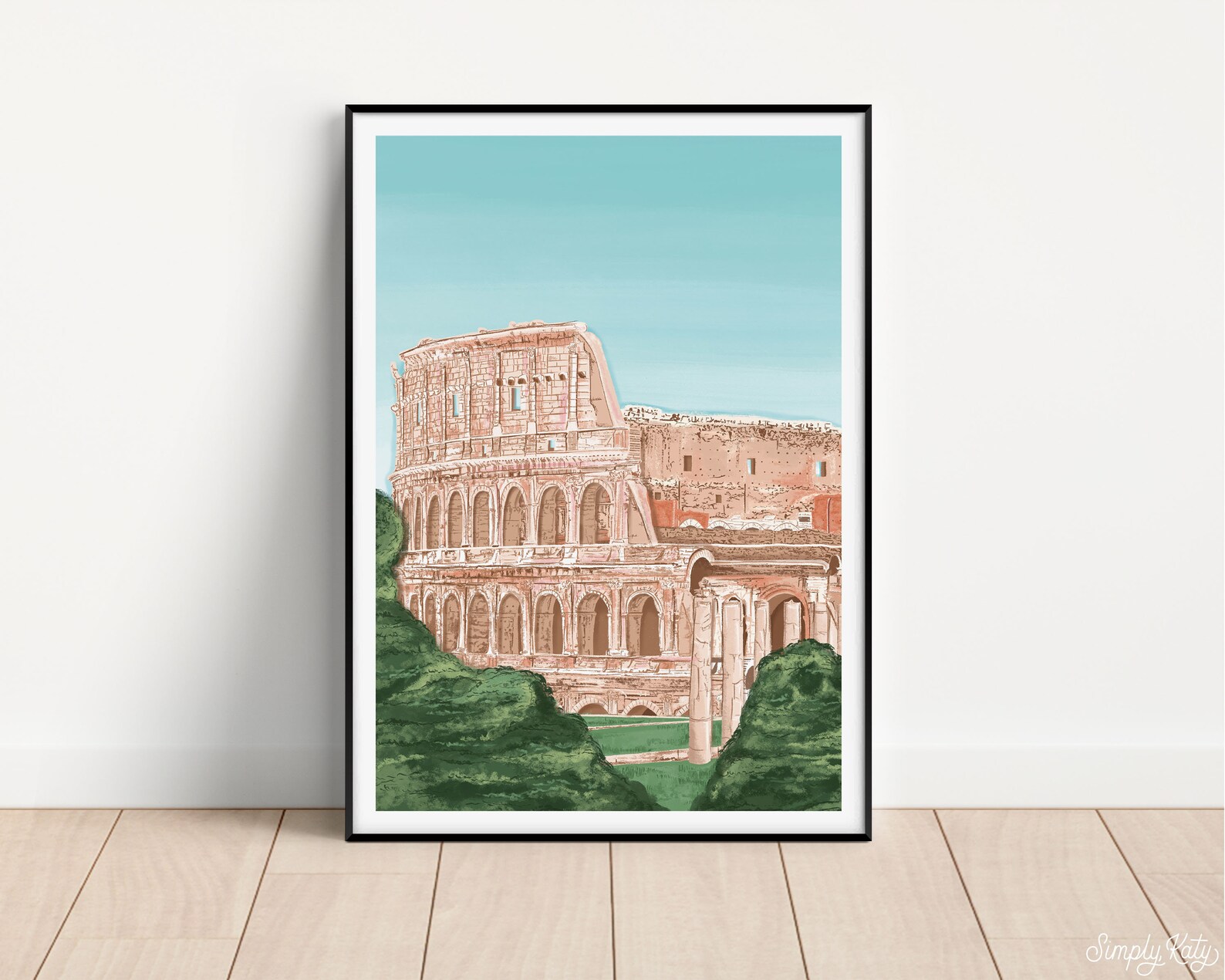 Colosseum Rome Art Print Rome Art Print Rome Rome Poster - Etsy