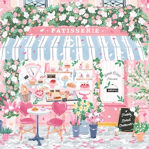 French Patisserie Print, Cafe Wall Art, Bakery Poster, Cafe Paris ...