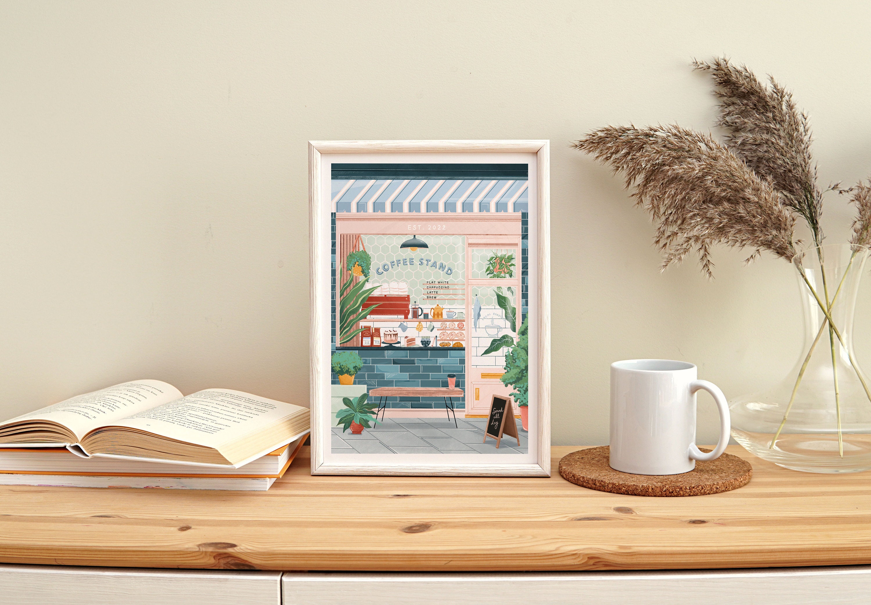 Coffee Coffee Shop Coffee Print Coffee Poster Kitchen and - Etsy UK