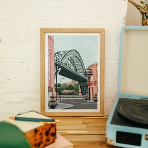 Newcastle Upon Tyne, Newcastle, the Tyne Bridge, Art Print, Travel ...