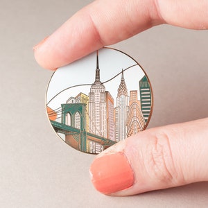 New York Enamel Pin New York Pin New York Gift New York | Etsy UK