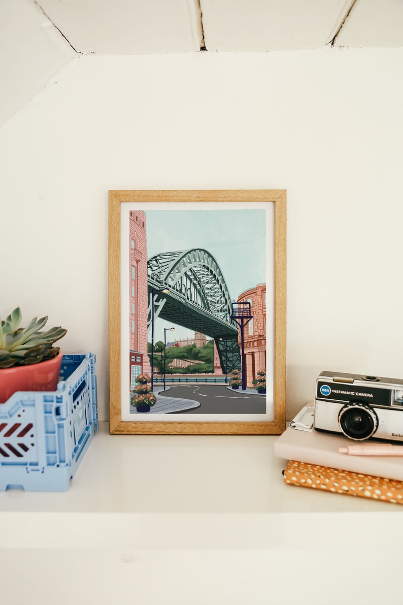 Newcastle Upon Tyne Newcastle the Tyne Bridge Art Print | Etsy