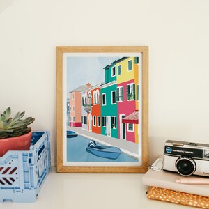 Murano art print Burano artVenice art printItaly | Etsy