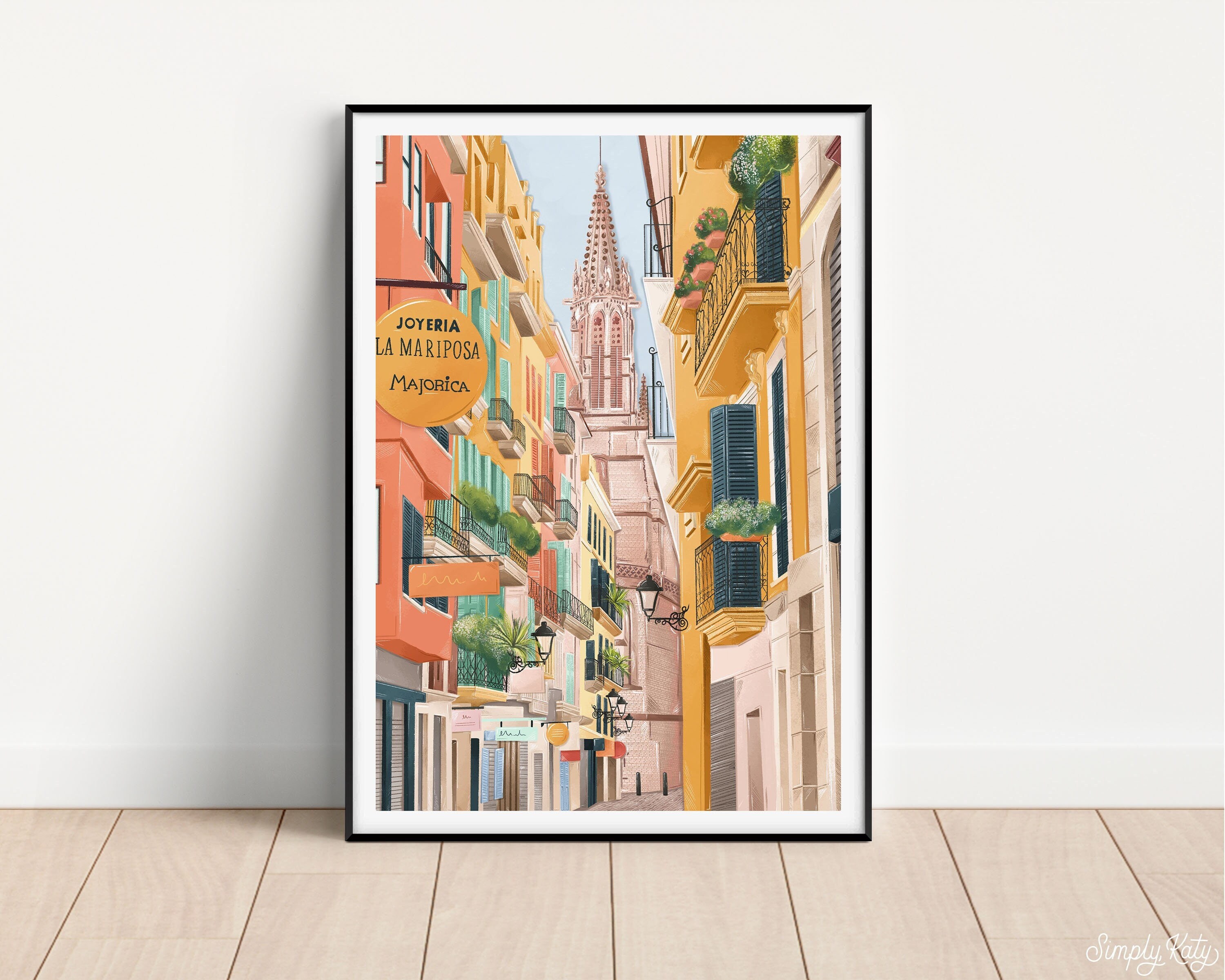 Palma Palma Majorca Art Palma Art Print Majorca Print - Etsy UK