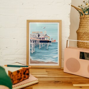 Brighton Art Print,brighton Pier Travel Print,east Sussex Poster,beach ...