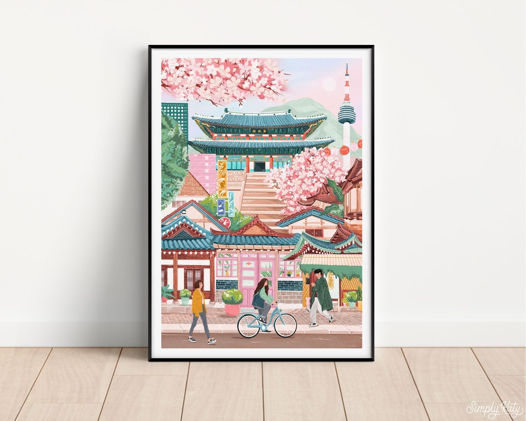 Seoul South Korea, Travel Prints, Bedroom Decor, City Poster, Home ...