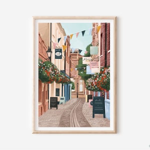 Exeter, Exeter Art Print, Exeter Travel Poster, Exeter Poster, Exeter ...