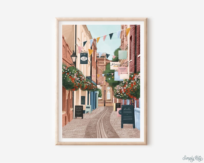 Exeter, Exeter Art Print, Exeter Travel Poster, Exeter Poster, Exeter ...