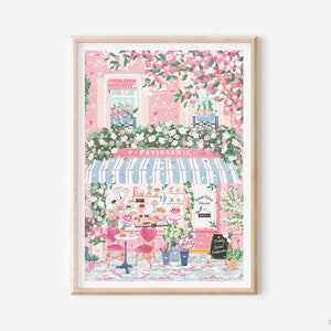French Patisserie Print, Cafe Wall Art, Bakery Poster, Cafe Paris ...