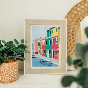 Murano art print Burano artVenice art printItaly | Etsy