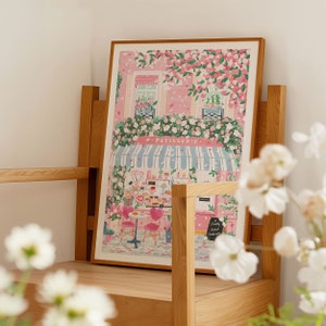 French Patisserie Print, Cafe Wall Art, Bakery Poster, Cafe Paris ...