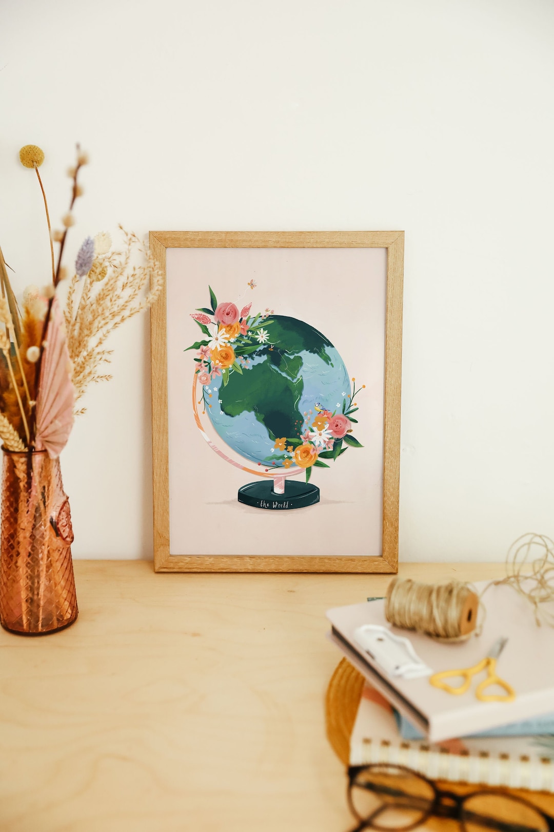 The World Art Print, World Art Print, Earth Art Print, Nursery Art ...
