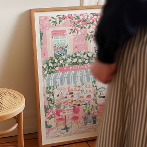 French Patisserie Print, Cafe Wall Art, Bakery Poster, Cafe Paris ...