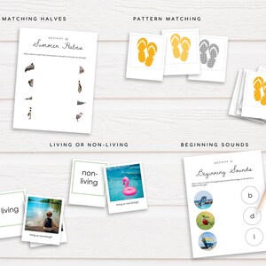 Montessori Printable Kindergarten Worksheets (ages 3-6) | Summer Bundle ...